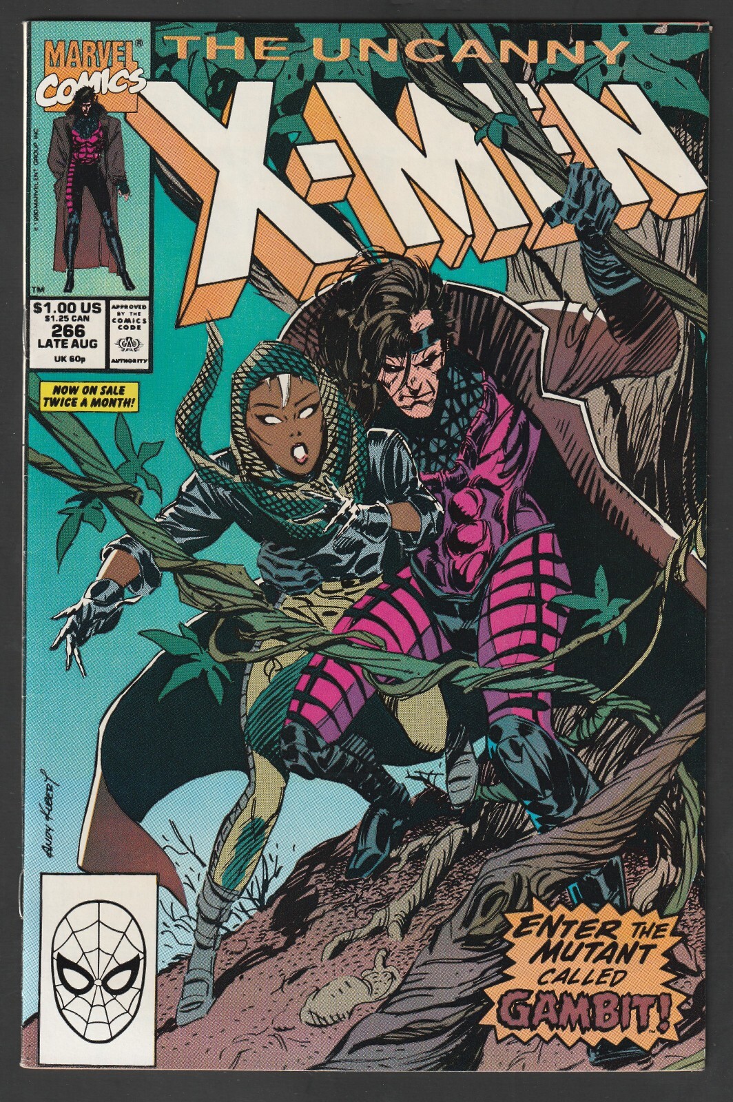 Marvel Uncanny X-MEN No. 266 (1990) 1st Full Appearance of Gambit! VF ...
