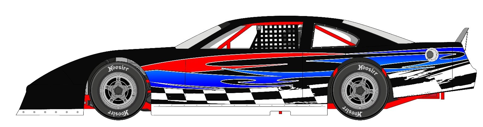 IMCA Late Model Dirt #24 Race Car Wrap Graphics Decals