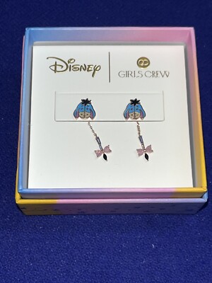 Girls Crew x Disney Winnie The Pooh Eeyore Dangle Earrings Set Rose ...
