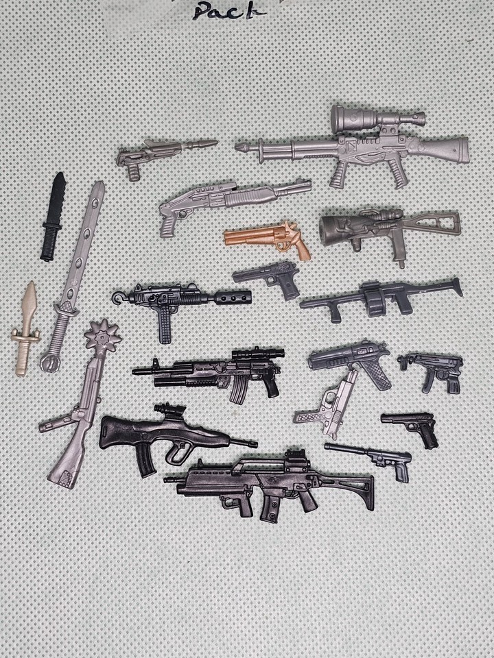 Lot of Gi joe weapons & guns backpacks etc ARAH, 3.75 In. Quality Repro ...