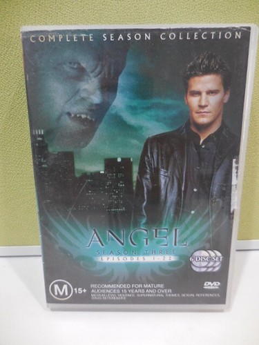 ANGEL . SEASON THREE, COMPLETE COLLECTION. DAVID BOREANAZ. DVD. 6 DISC ...