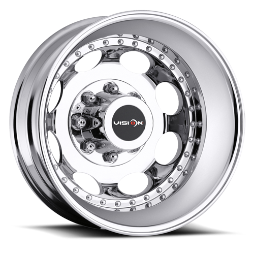 4 New 19.5x6.75 Vision 181Z Hauler Matte Black 8x210 ET-143 Wheels Rims ...