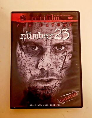 The Number 23 DVD Mystery Thriller 2007 R Jim Carrey Free Shipping ...