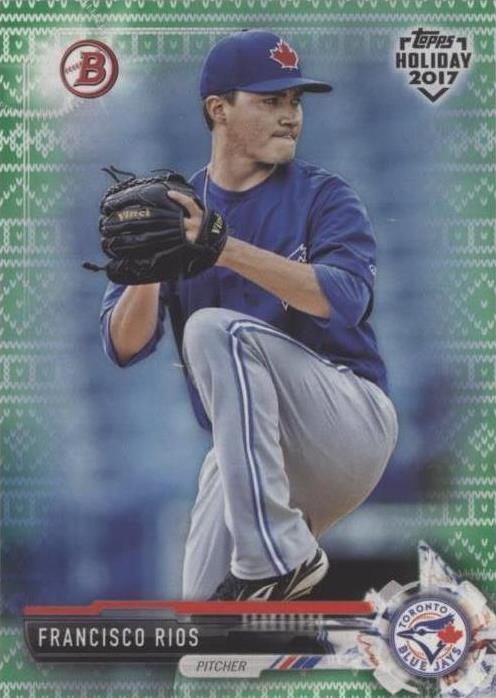 2017 Topps Holiday Bowman - Francisco Rios #TH-FR Green Holiday Sweater ...