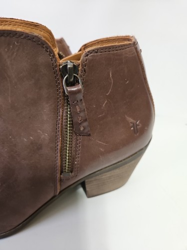 FRYE Judith Double Zip Whiskey Brown Bootie Ankle Boots Shoes Women's ...