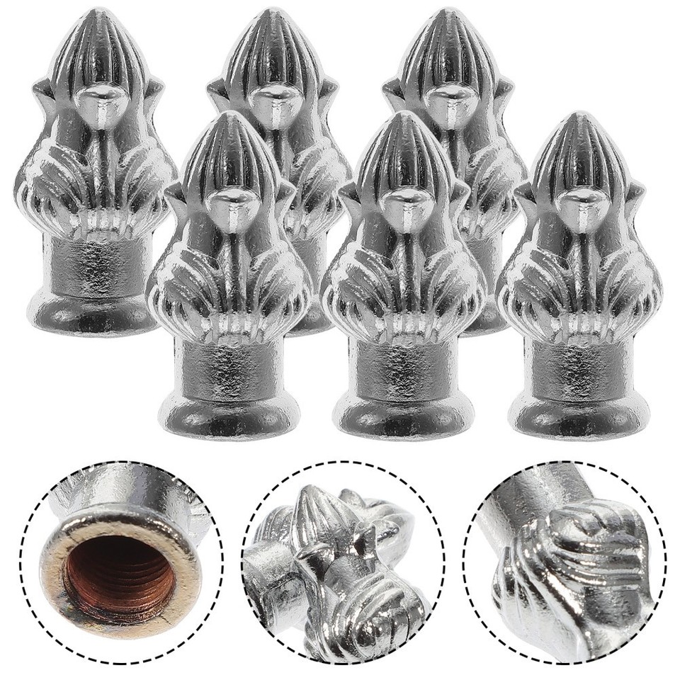 6pcs Lamp Finial Desk Lamp Decoration Ceiling Light Harp Lamp Finial ...