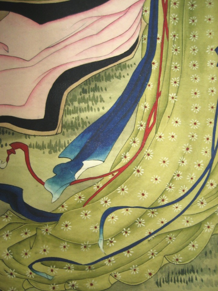 Large Chinese Antique painting scroll Traditional Beauty Rice Paper ...