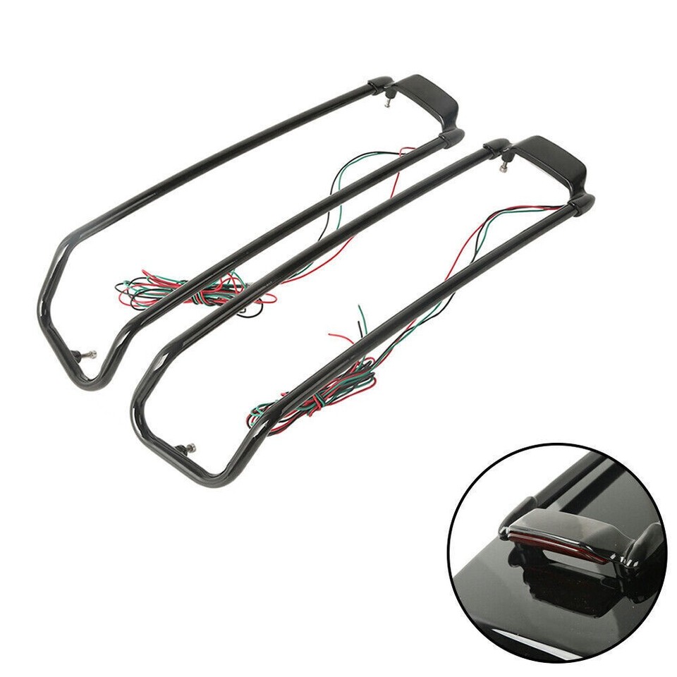 Bar Bag Saddlebag Lid Top Rail Light For Harley Road King Electra Glide ...