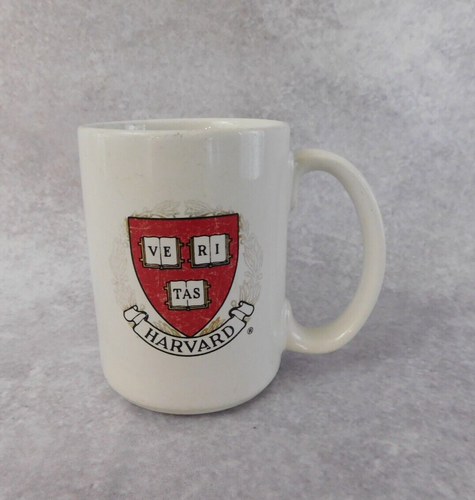 Vintage Harvard University Coffee Mug Tea Cup Veritas Logo White ...