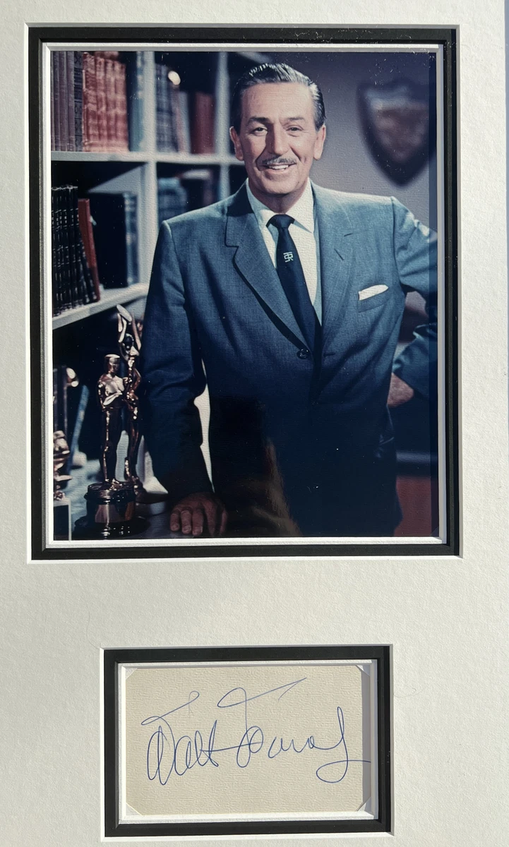 Walt Disney Autograph Card