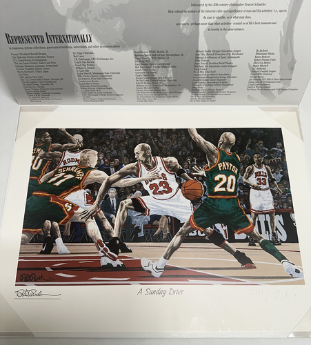 MICHAEL JORDAN - A SUNDAY DRIVE LMT EDITION SERIGRAPH 211/1000 RICK ...