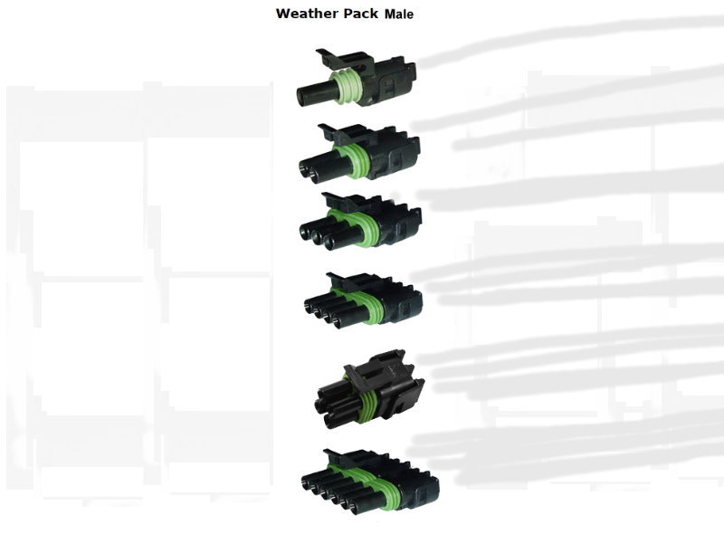 Delphi Weather Pack Connector Kit Sealed Seals Terminals Pigtails Male ...