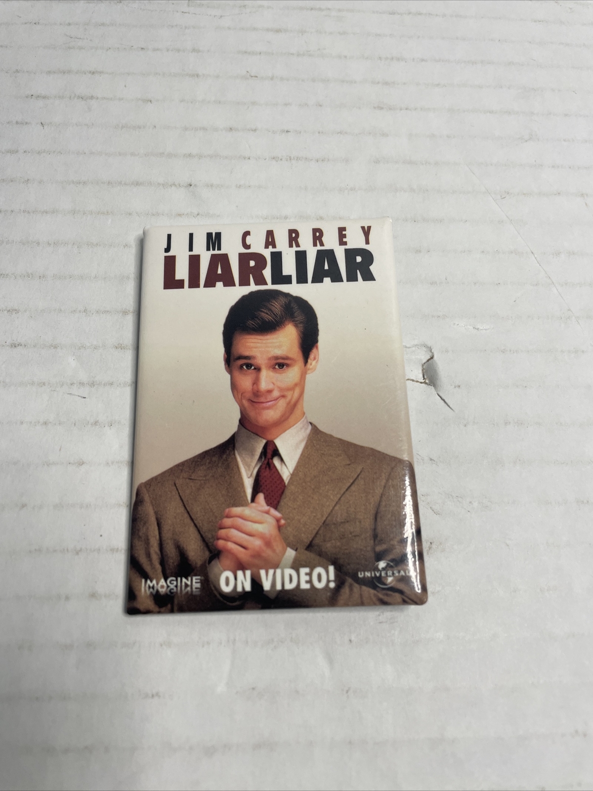 1997 Jim Carrey Liar Liar Film Universal Studio Home Video Promo Button ...