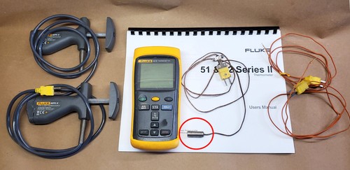 FLUKE-52-2 60HZ - Dual Input Digital Thermometer and tempature sender ...