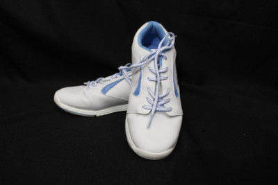 BRUNSWICK Slide-Rite Blue & White "Jupiter" Bowling Shoes Womens Size ...