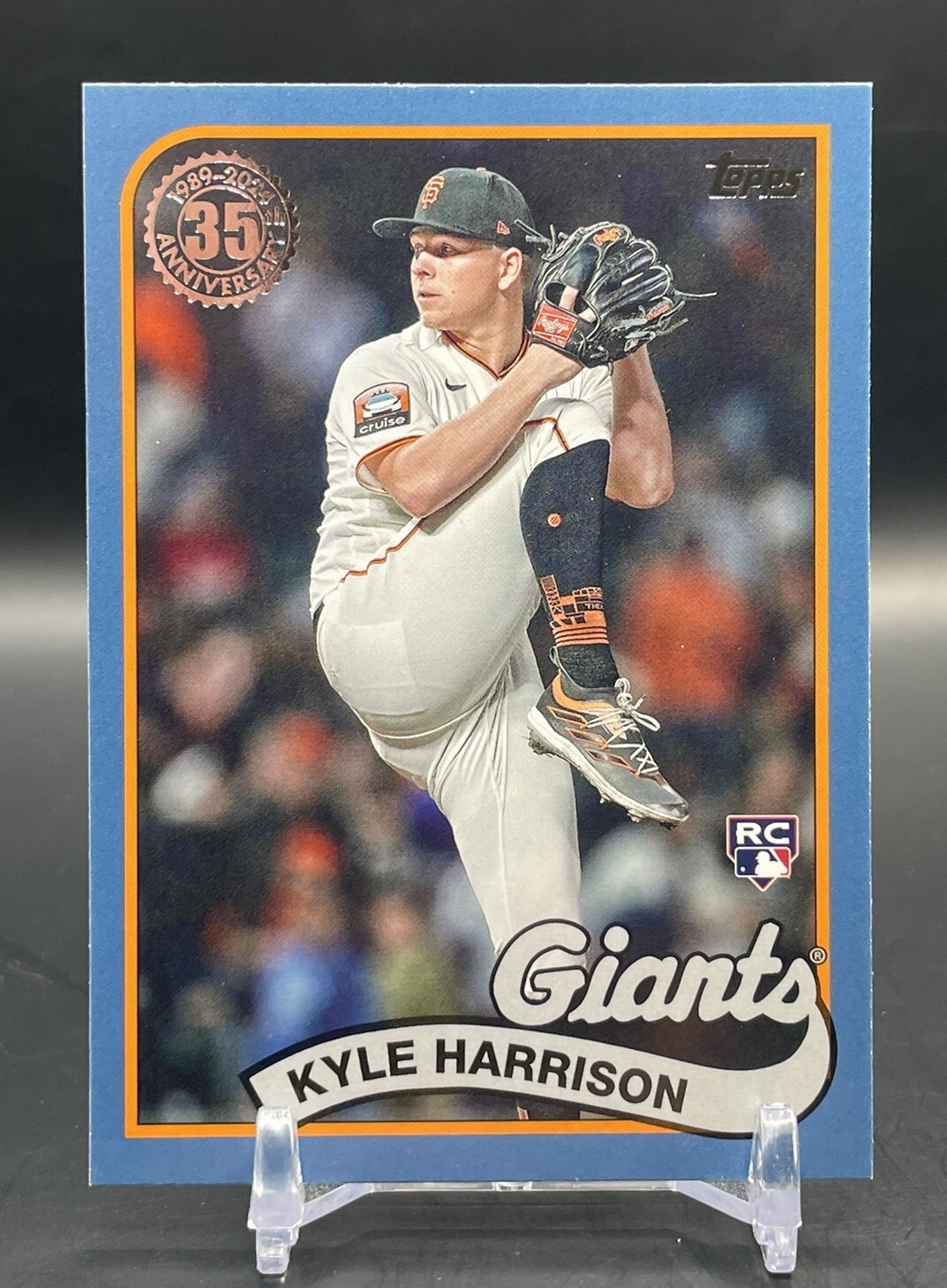 Kyle Harrison 2024 Topps Series 1 Blue Parallel 1989 35th Anniversary ...