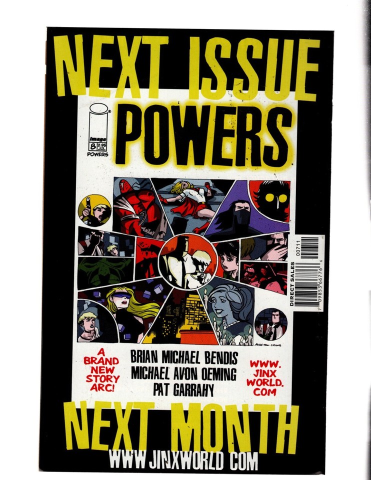 POWERS COMIC BOOK No 7 Guest Starring WARREN ELLIS! | eBay