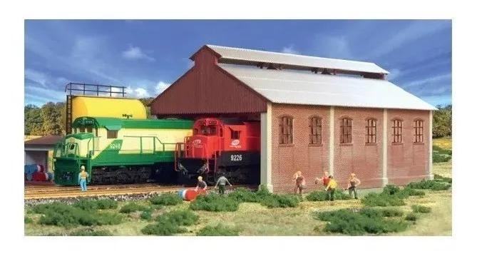 Locomotive Deposit 1517 - Frateschi HO Scale 1:87 Train Diorama ...