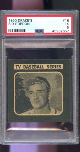 1950 Drake's Drake Drakes TV Series #16 Sid Gordon PSA 5 Graded ...