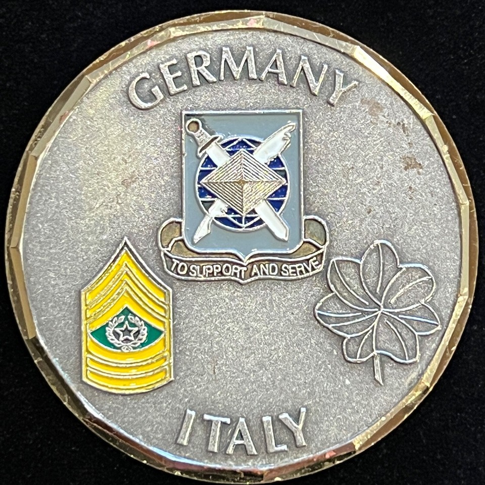 208th Finance Battalion Germany Italy Commander & CSM Challenge Coin | eBay