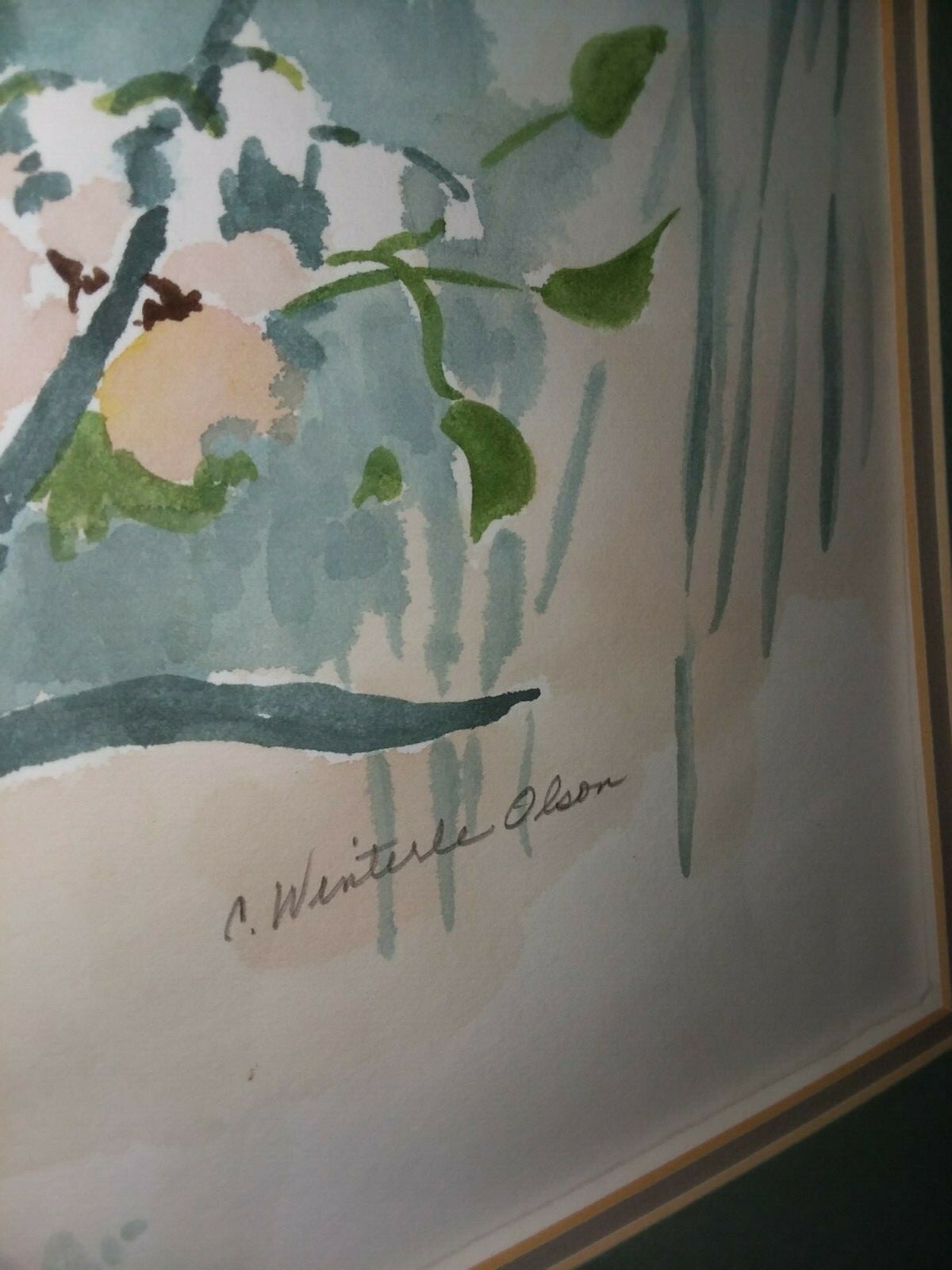 1980s C. Winterle Olson Watercolor Painting | eBay