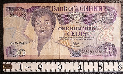 1984 Ghana 100 Cedis banknote P-26a CIRCULATED #12188 | eBay