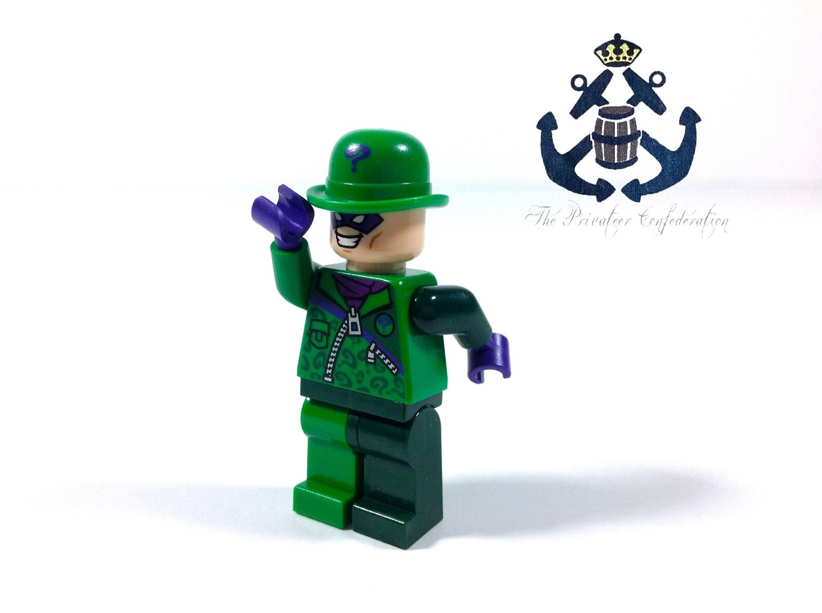 LEGO 2014 DC Comics Minifigure Batman The Riddler sh088 Green Zipper ...