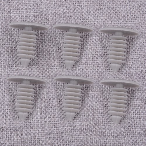 100x Push Type Clip Nylon Retainer Bumper Fender X-Mas Tree Rivet Fit ...