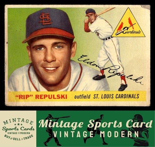 1955 Topps - Rip Repulski - #55 St. Louis Cardinals Low Grade Filler | eBay