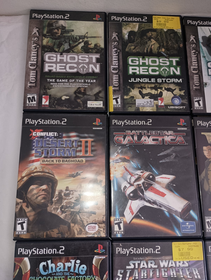 LOT OF 12 PS2 Sony PlayStation 2 Video Games Complete with Manuals ...