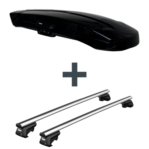 Dachbox Thule Vector Alpine + Dachträger Thule für Toyota RAV 4 II Typ ...