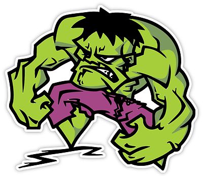 INCREDIBLE HULK Sticker Decal *3 SIZES* Comics Art Vinyl Bumper Wall | eBay