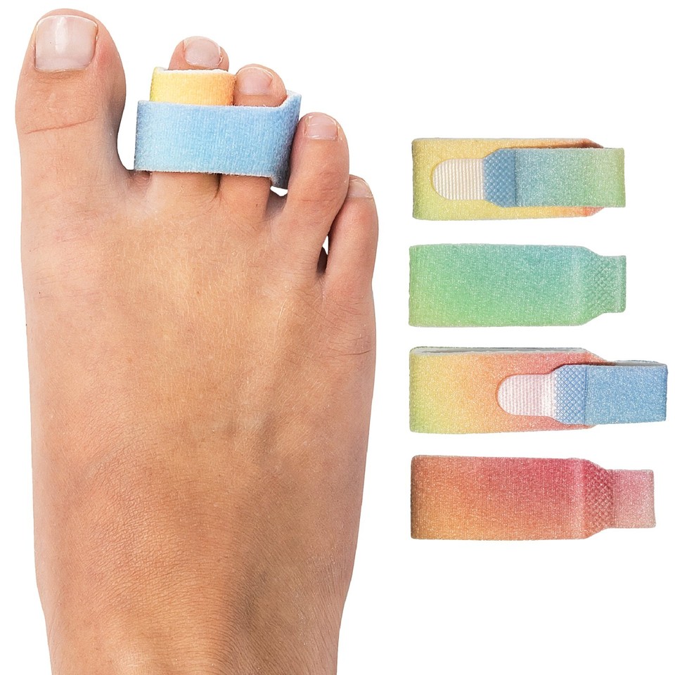 ZenToes Broken Toe Buddy Wraps Cushioned Bandages Hammertoe ...