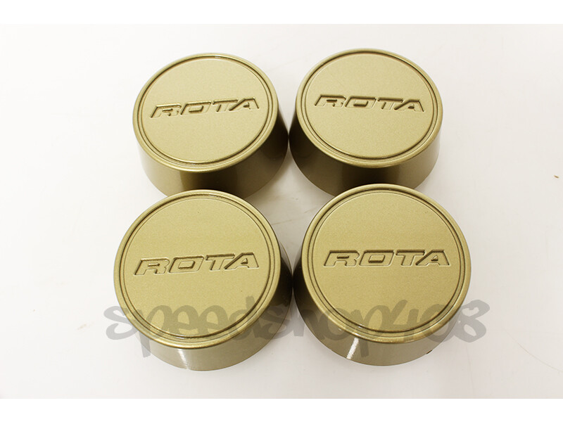 ROTA WHEELS CENTER CAPS GOLD MODA 4PCS GRID V TRACK R ALEICA GT3 | eBay
