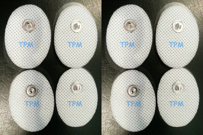 Small Snap-on Electrode Pads (8) for Digital Massage/TENS/Electronic ...
