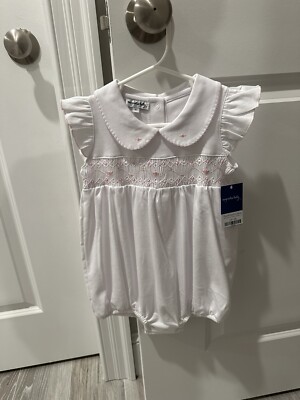 NWT Magnolia Baby Molly & Brody Smocked Pink Bubble 3T | eBay