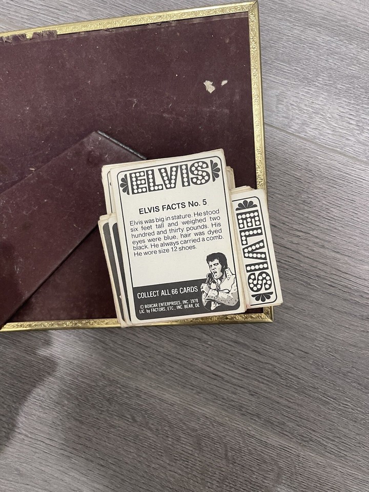 LOT Vintage 1978 Elvis Presley Trading Cards Donruss Boxcar Inc. Facts ...