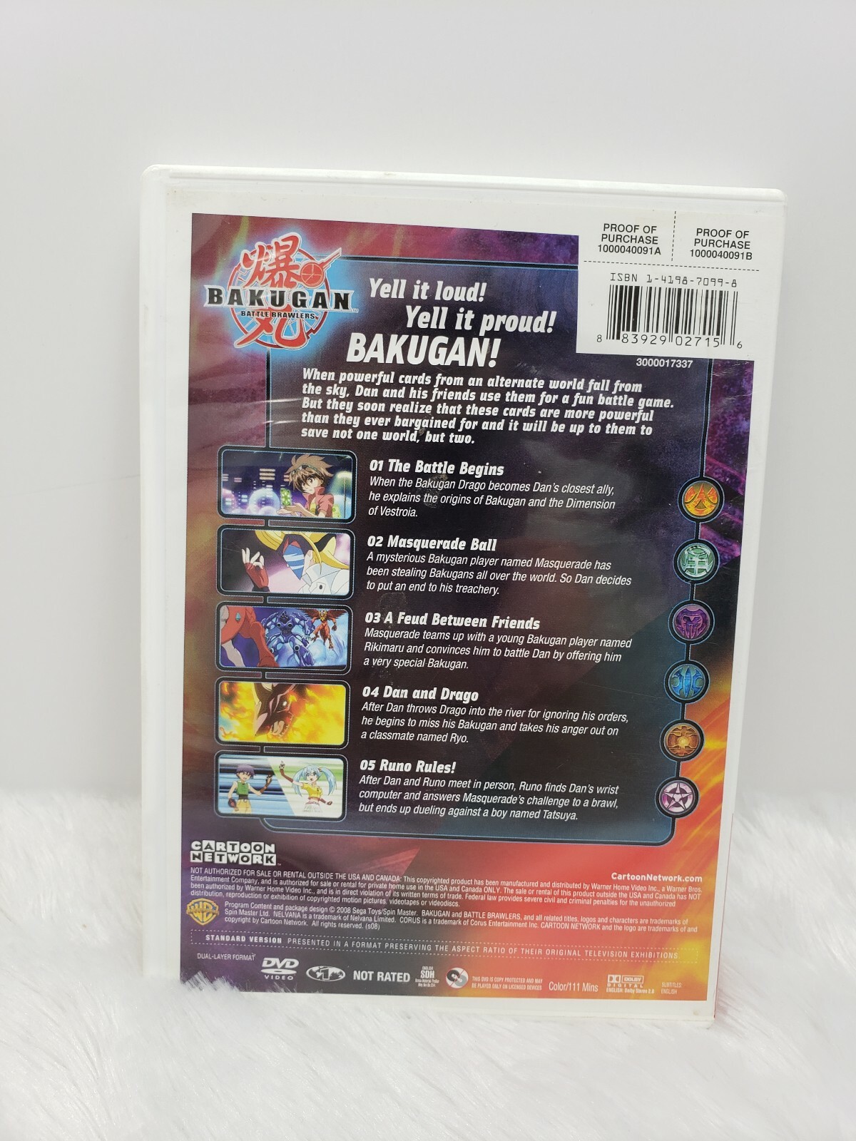 CARTOON NETWORK DVDS BAKUGAN BATTLE BRAWLERS 13 EPISODES CHAPTER 2 ...