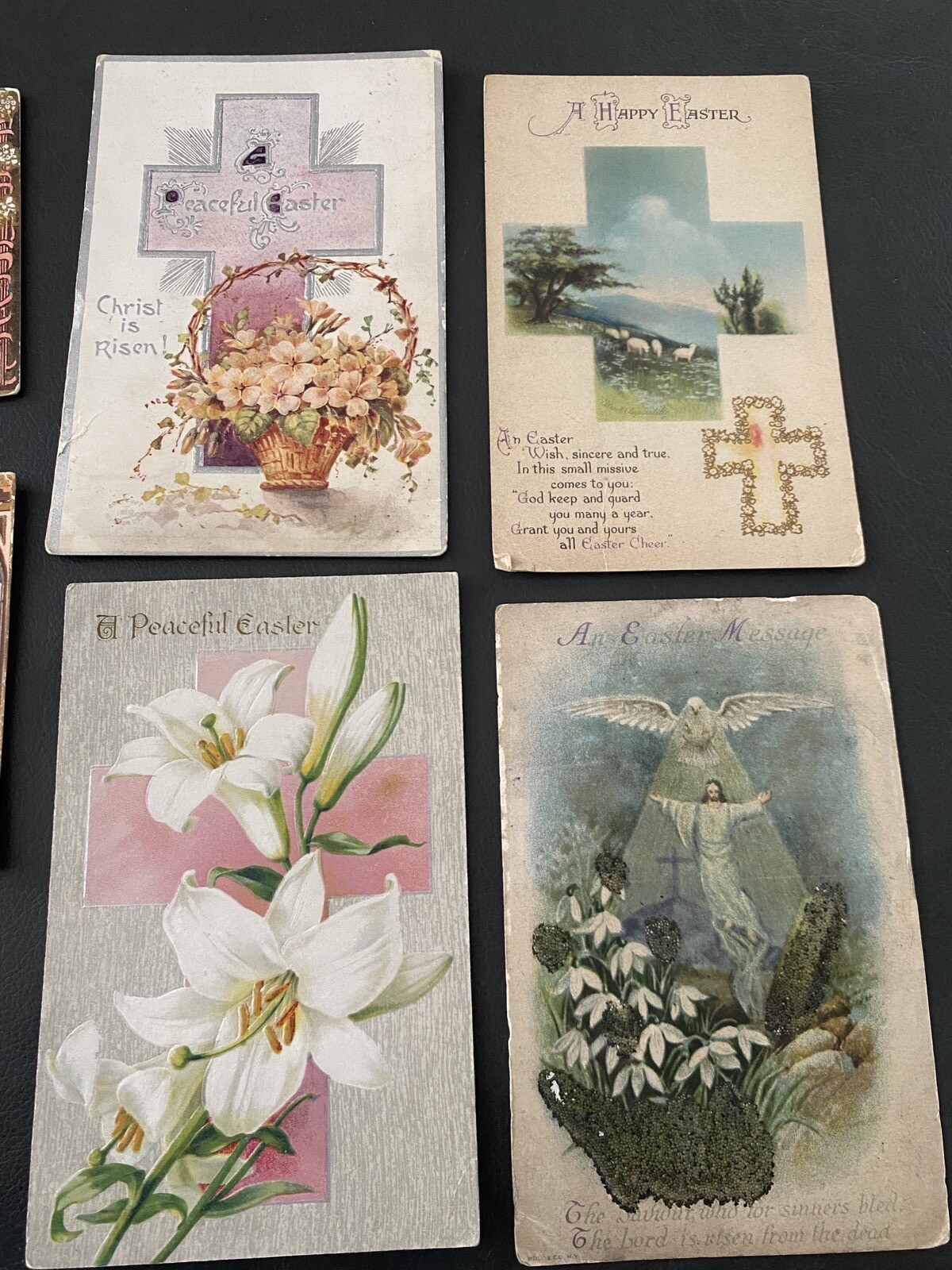 Easter Card Lot Of 9 Shabby Chic Vintage Resurrection Card Postcards ...