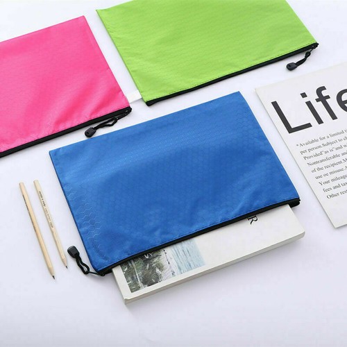12PCS A5/A4 Zip Bag Document Storage Wallet File Folder Paper Archive ...