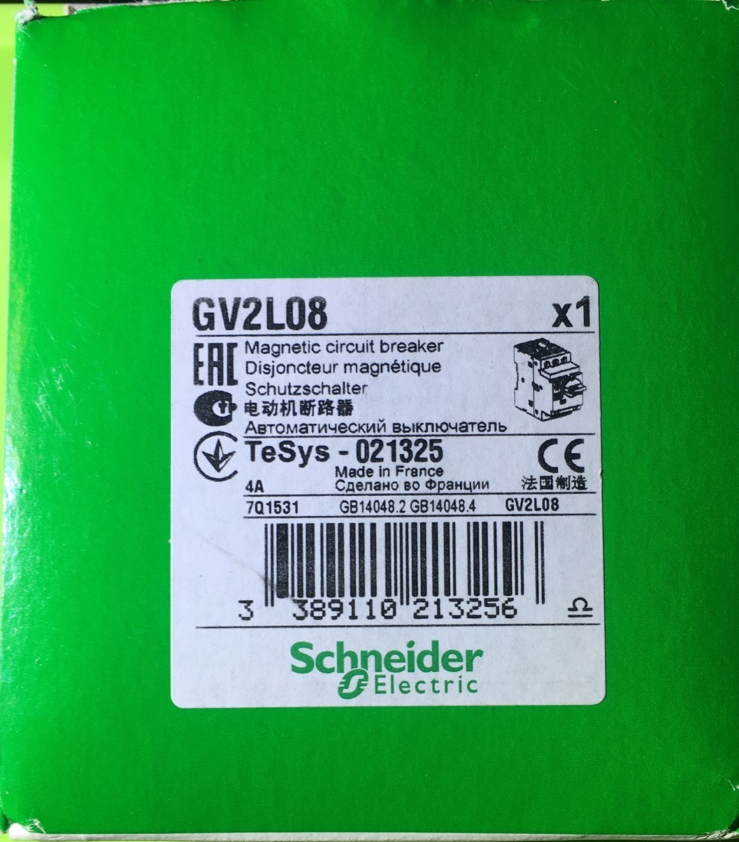 SCHNEIDER ELECTRIC INTERRUPTOR GV2L08 Nuevo | eBay