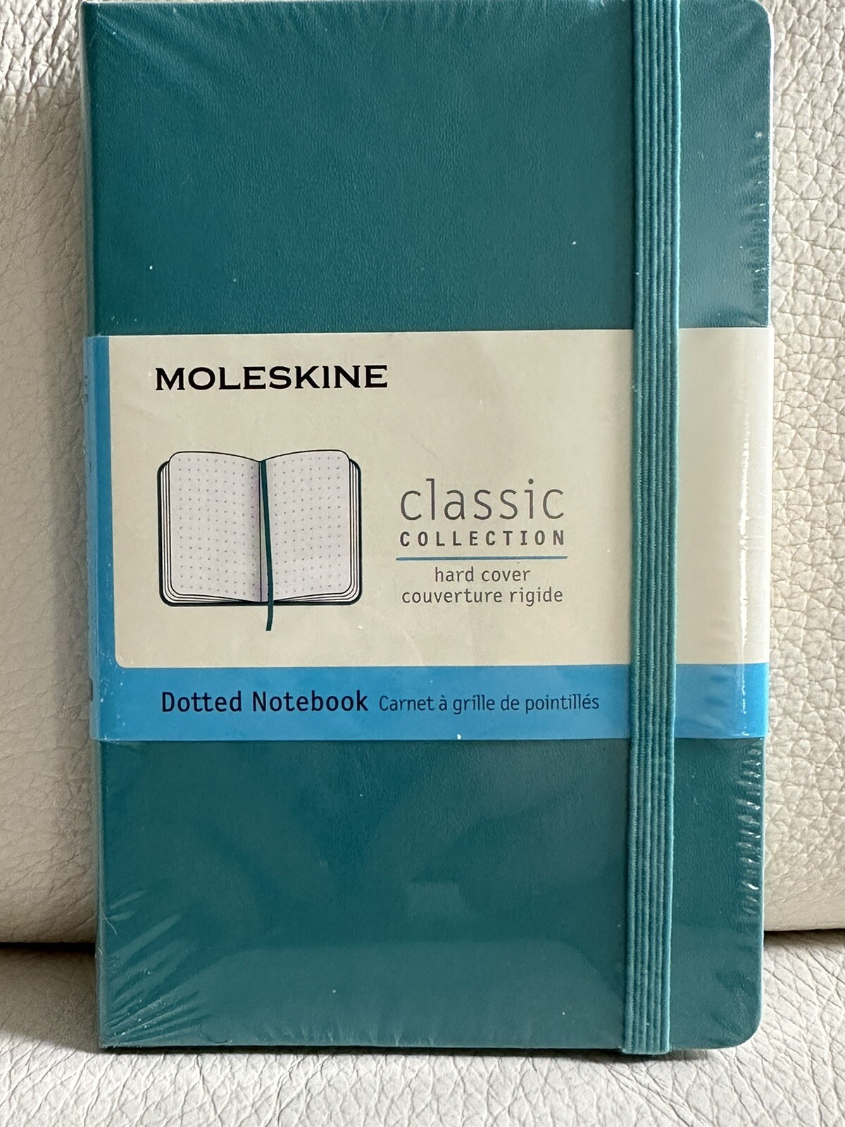 Moleskine Classic Notebook Teal Hard Cover Pocket Dotted Dot Grid 3.5x5 ...