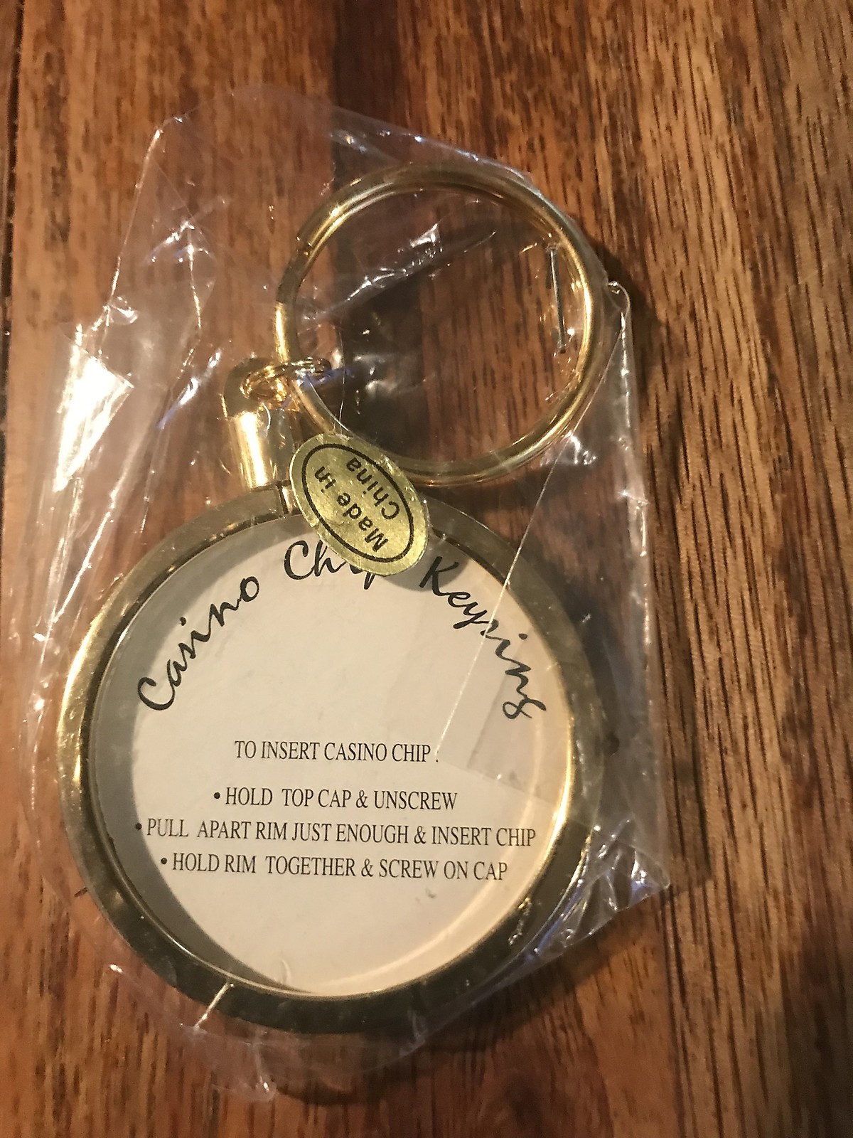 Casino Chip Keyring Souvenir Gold Colored Metal Key Chain | eBay
