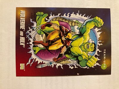 Wolverine and Hulk 1992 Marvel Universe Impel Card #76 MINT Excellent ...