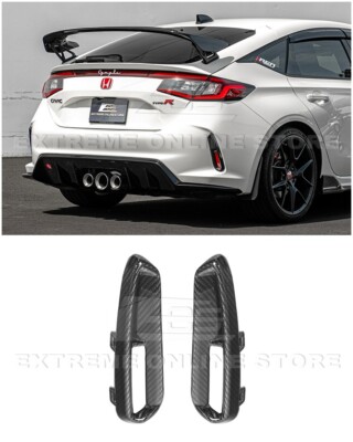 For 23-Up Honda Civic FL5 Type-R JDM CARBON FIBER Rear Hatch Vent Trim ...