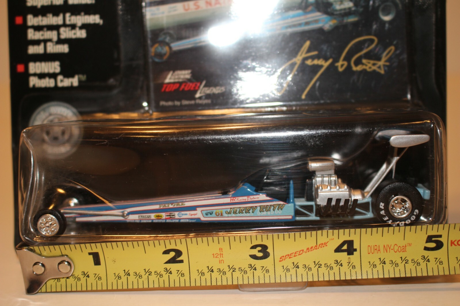 Johnny Lightning Top Fuel Legends Jerry Ruth Dragster on Card | eBay