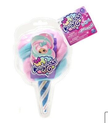 🎁 CandyLocks Blue & Pink Cotton Candy Hair Doll New Locks Mystery ...