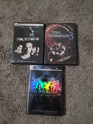 Lot of 3 Final Destination DVDs - 1, 2, & 3 | eBay