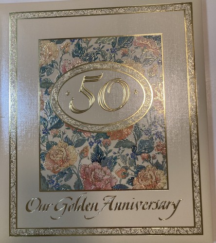 Beautiful Vintage Hallmark 50th Anniversary Album, New In Box | eBay