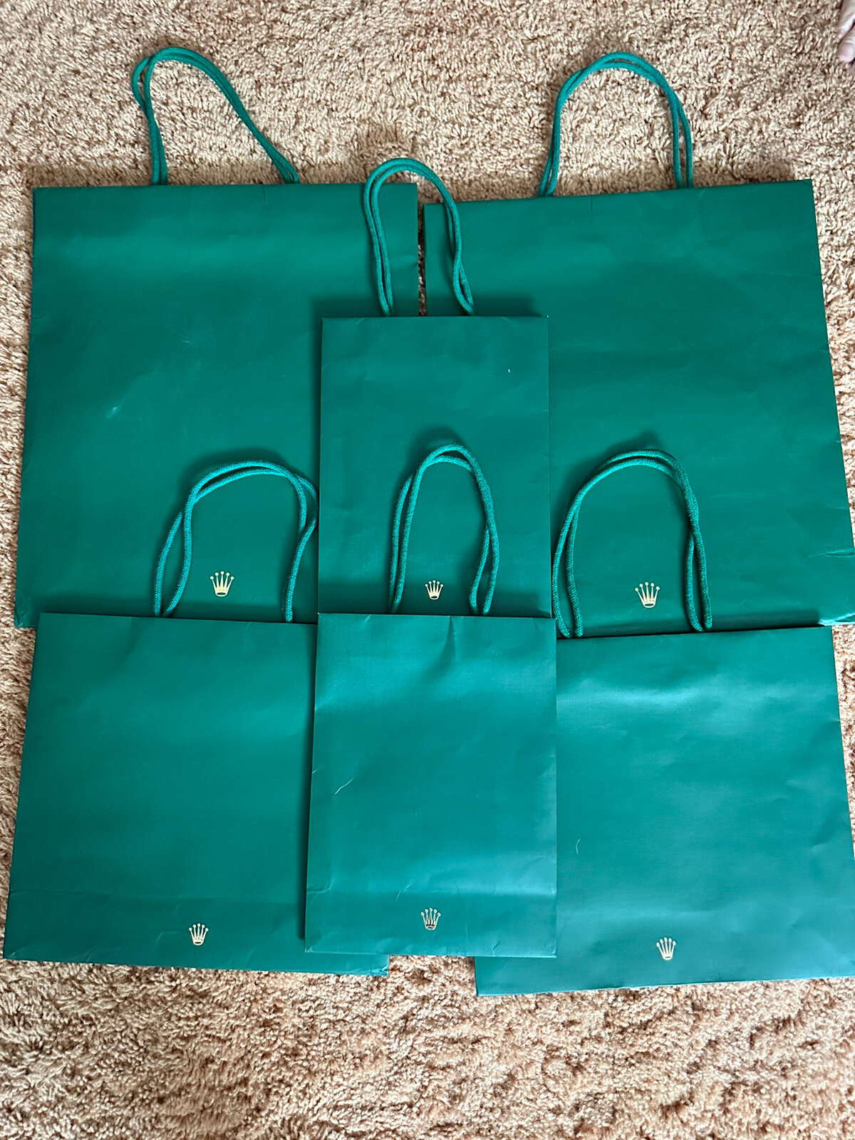 💎👑Authentic Rolex Gift Bag/Rolex Shopping Bag💎👑2-Large 2-Medium... | eBay